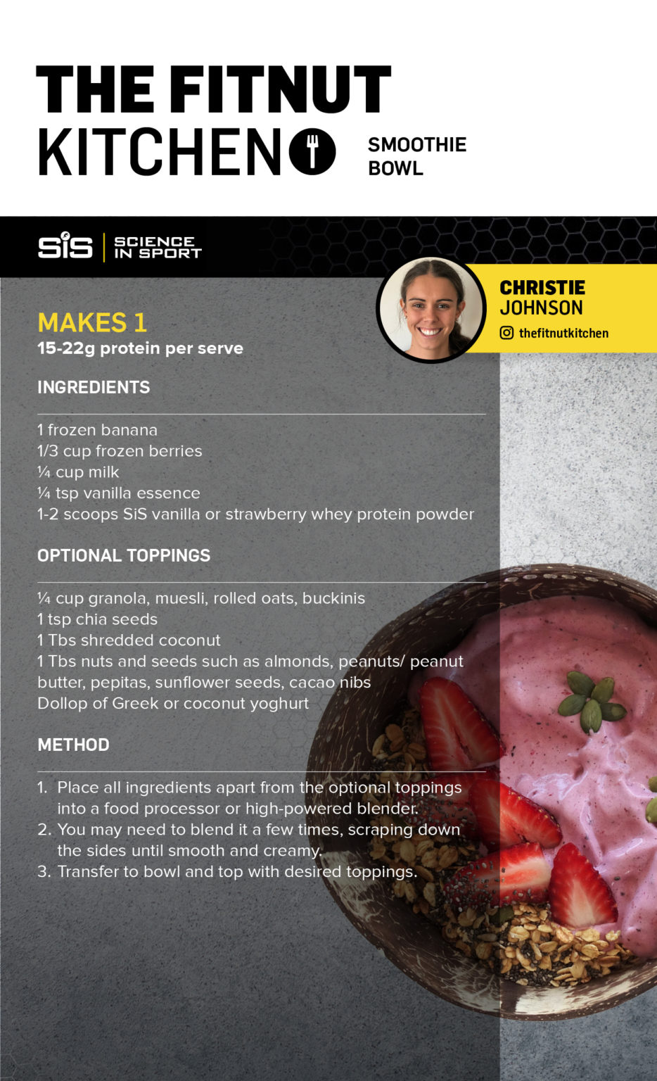 The FitNut Kitchen – Smoothie Bowl